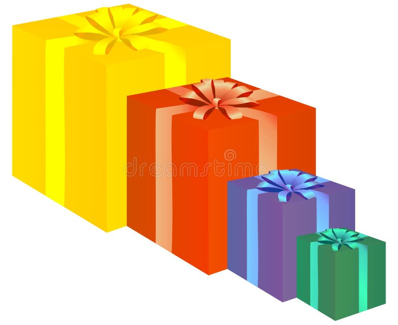 Row Christmas Presents Stock Illustrations – 58 Row Christmas Presents ...