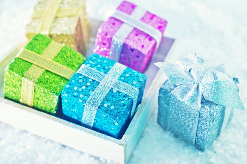 Presents stock photo. Image of ribbon, xmas, festive - 57636754