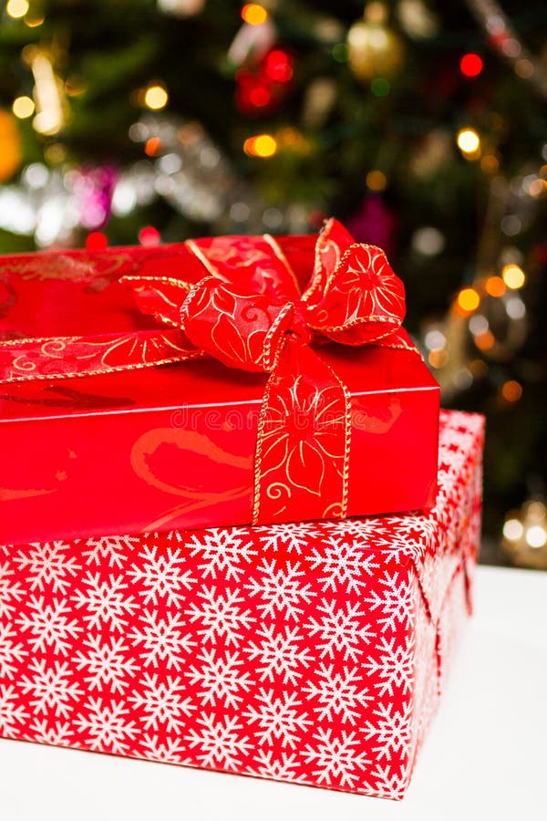 Presents stock photo. Image of wraping, decorated, lights - 35903394
