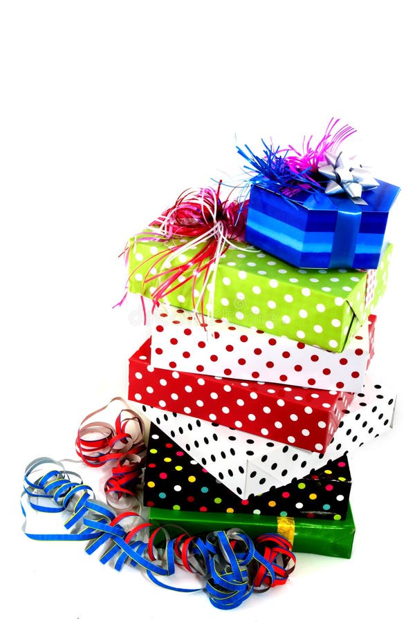 Presents at the party stock photo. Image of stacked, boxes - 8660380