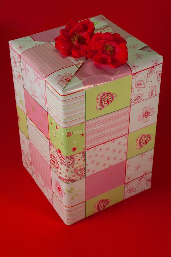 Presents Wrapped in Pink Gift Paper - 6 Stock Image - Image of ...
