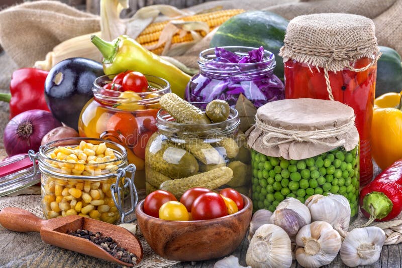 Preservation of Fruit and Vegetables Stock Image - Image of kitchen ...
