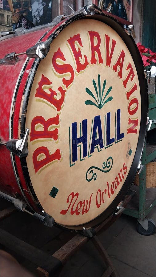 Preservation Hall Base Drum in New Orleans Editorial Stock Image ...