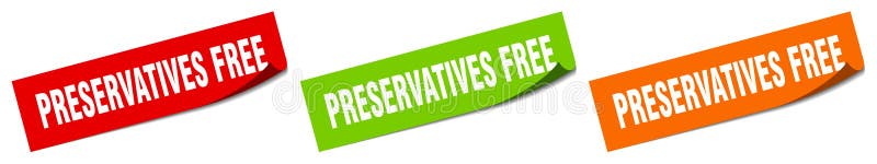Preservatives Free Sticker. Preservatives Free Square Isolated Sign ...