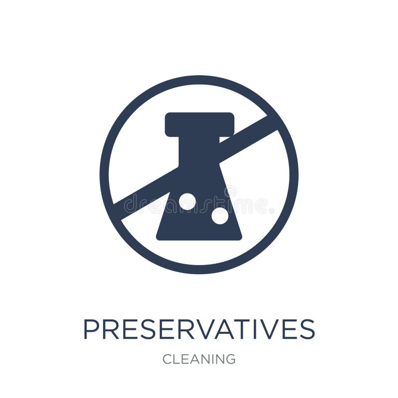 No Preservatives Icon Isolated on White Background Stock Vector ...