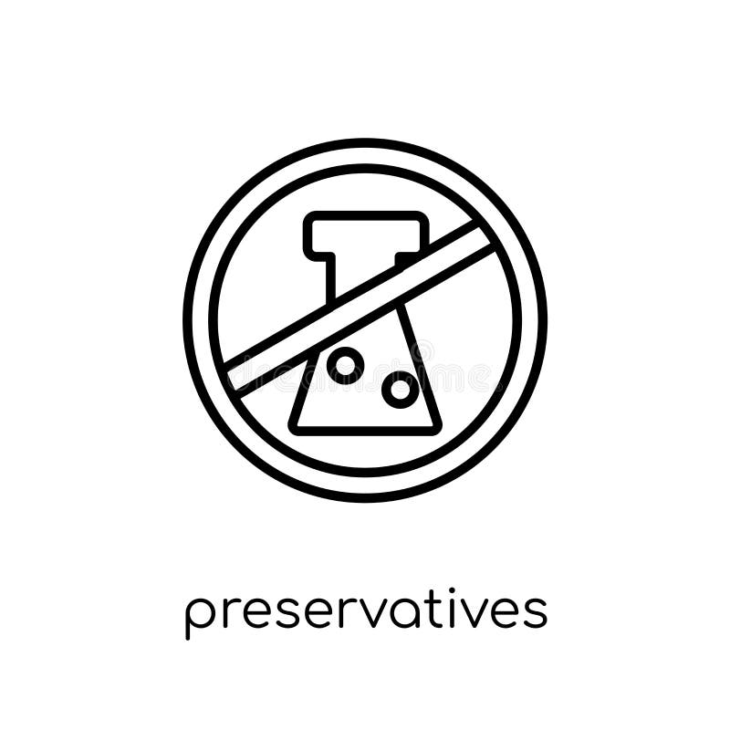 Preservatives Icon. Trendy Preservatives Logo Concept on White B Stock ...