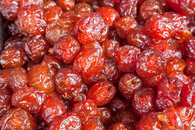 Preserved candyed red date stock photo. Image of bowl - 27560418