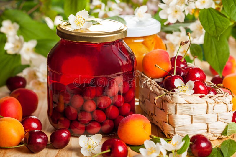 Preserved Fruit and Berries Stock Photo - Image of compote, food: 41660094