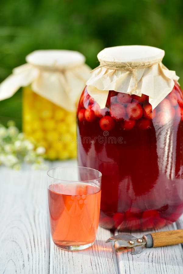 Preserved Fruit, Sour Cherries Compote Stock Image - Image of conserve ...