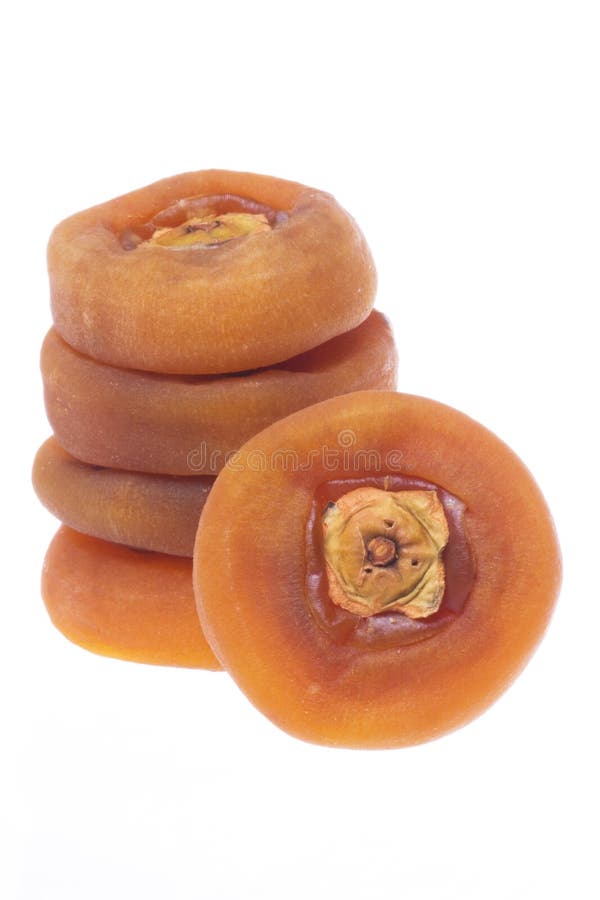 Preserved Persimmons Isolated Stock Photo - Image of preserve, dessert ...