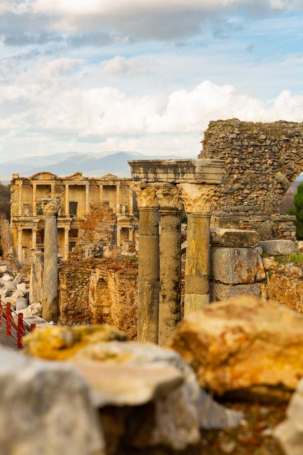 Preserved Scholastica Baths in Ancient Settlement of Ephesus, Turkey ...