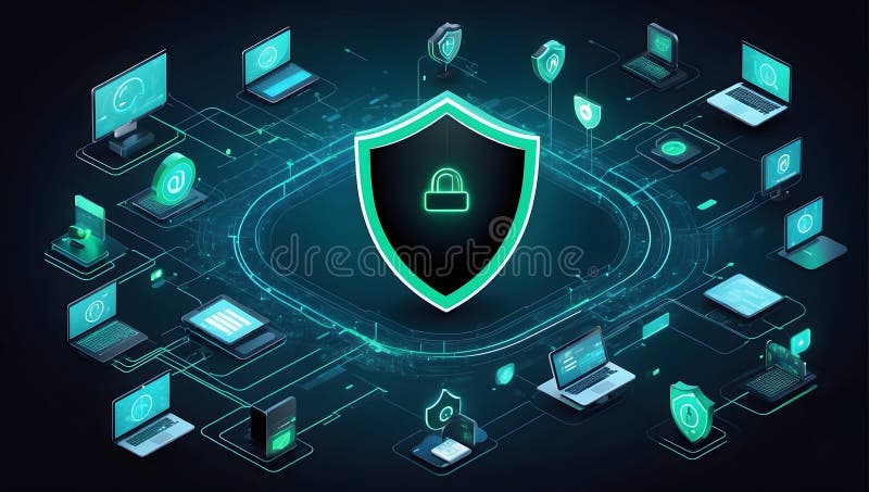 Preserving Data Privacy in the Digital World Stock Illustration ...