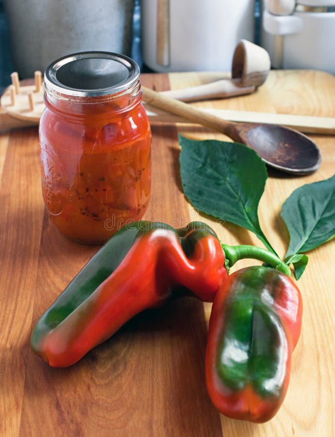 Preserving Homegrown Peppers Stock Photo - Image of homegrown, life ...