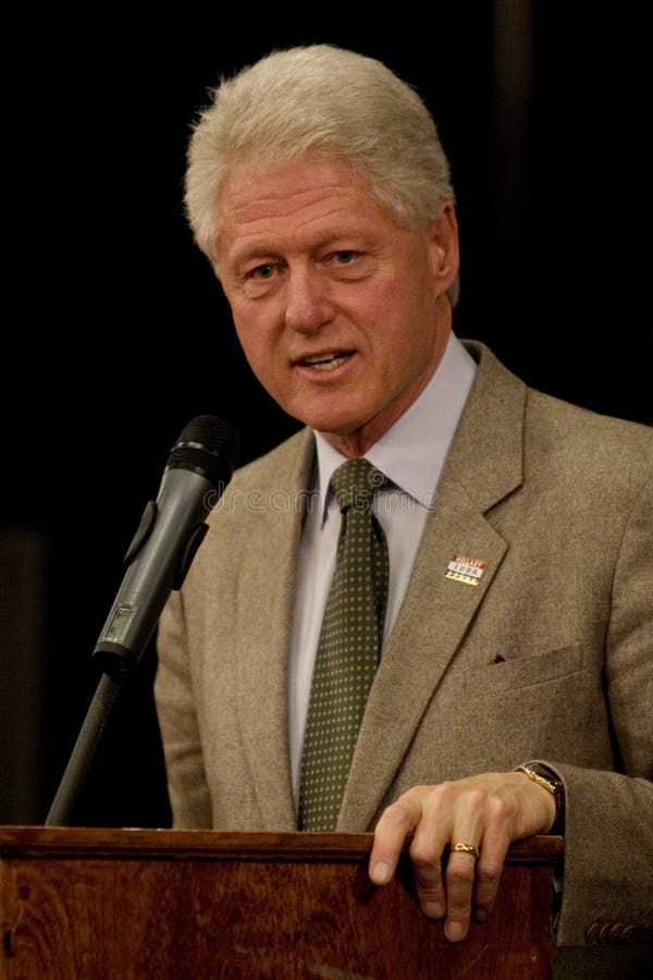 President Bill Clinton editorial photo. Image of dems - 4255351