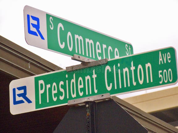 President Clinton avenue editorial photo. Image of names - 26282981