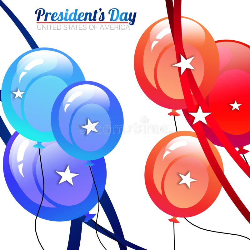 President Day Balloons stock illustratie. Illustration of achtergrond ...
