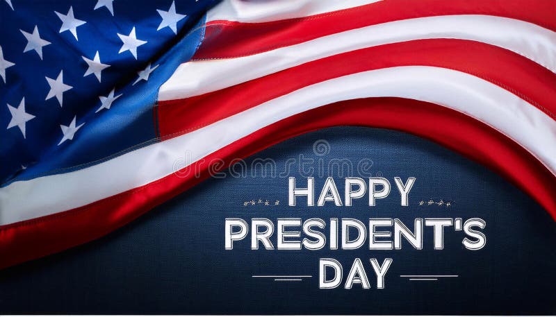 President Day Poster Design with US Flag Stock Illustration ...
