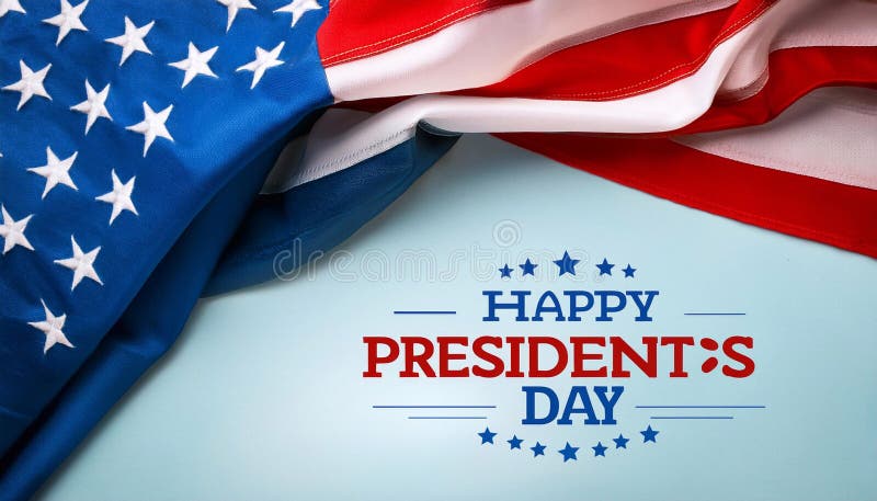 President Day Poster Design with US Flag Stock Illustration ...