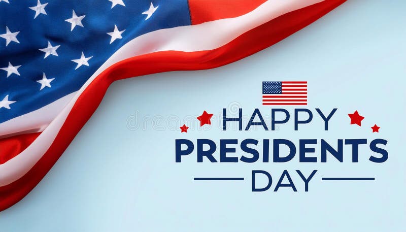 President Day Poster Design with US Flag Stock Illustration ...