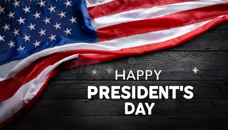 President Day Poster Design with US Flag Stock Illustration ...