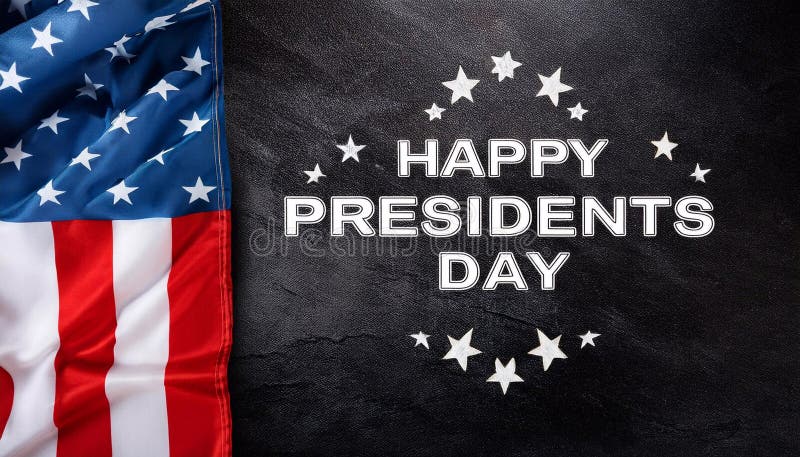President Day Poster Design with US Flag Stock Illustration ...