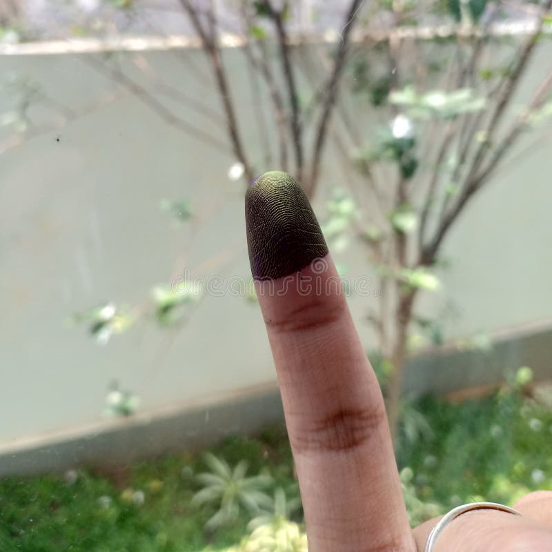 President Election with Blue Ink on Finger Stock Image - Image of ...