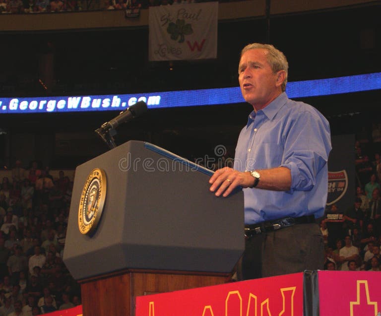 President George W. Bush editorial stock photo. Image of fundraiser ...