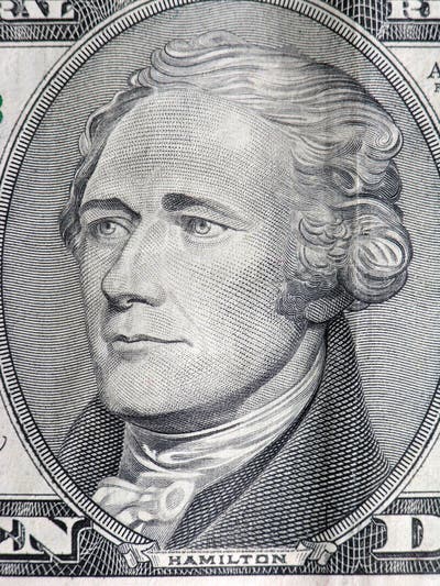 President Hamilton stock photo. Image of finance, horizontal - 408332