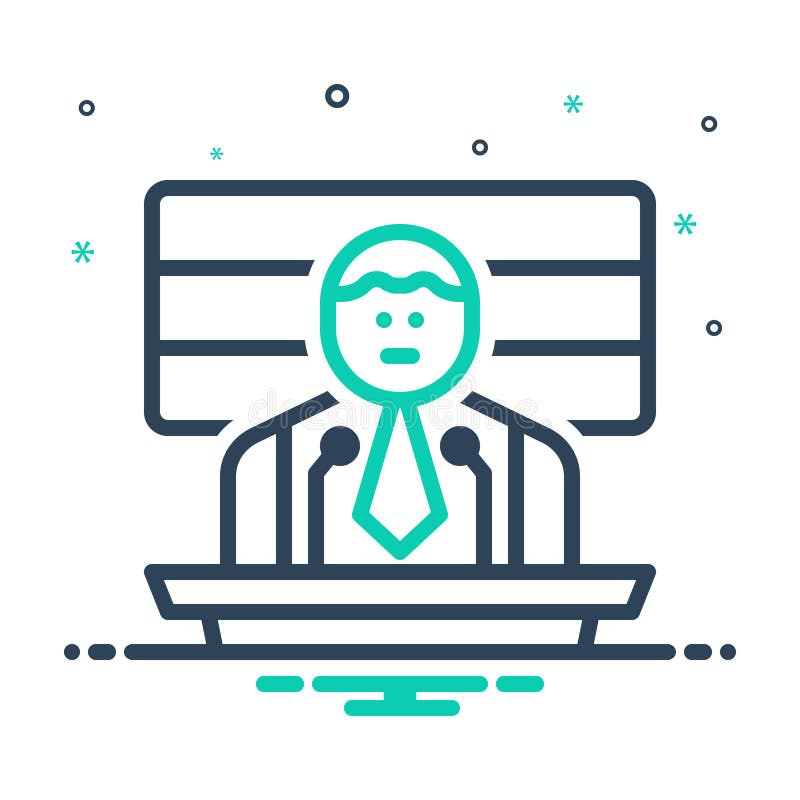 Mix Icon for President, Chairman and Principal Stock Vector ...