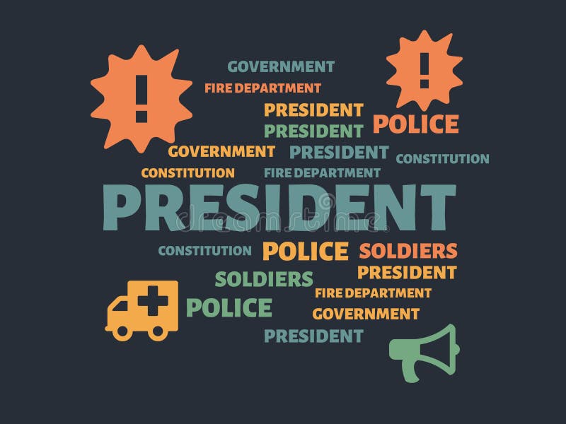 PRESIDENT - Image with Words Associated with the Topic STATE of ...