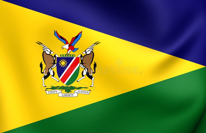 3D Namibia Coat of Arms stock illustration. Illustration of coat ...