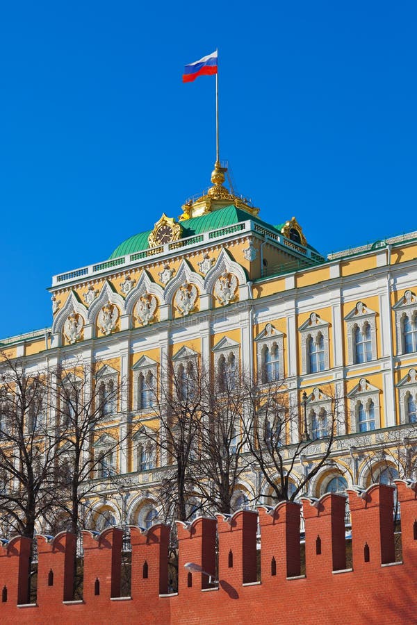 President Palace in Kremlin Moscow (Russia) Stock Image - Image of main ...