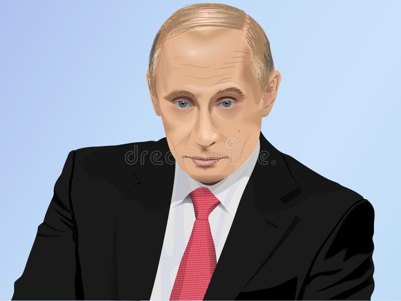 President of Russia Vladimir Putin Editorial Stock Photo - Illustration ...