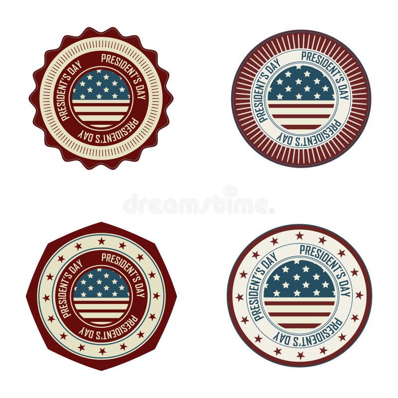 President s day labels stock vector. Illustration of presidents - 36073762