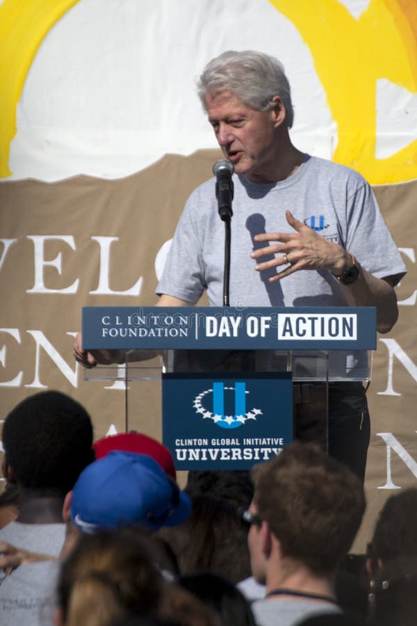 Presidente Bill Clinton Do Estados Unidos Foto Editorial - Imagem de ...