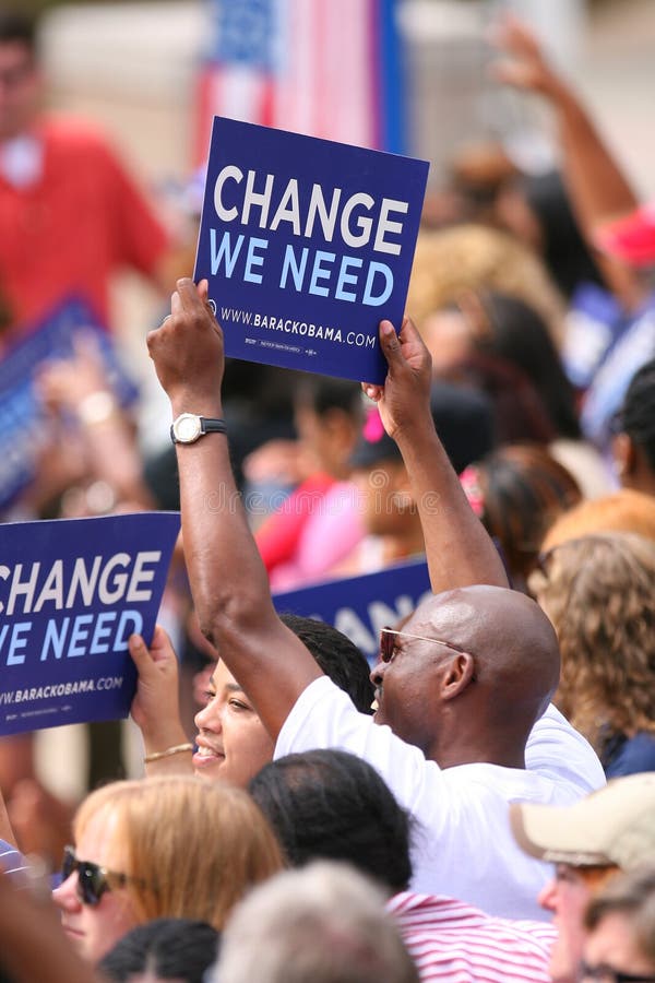 Presidential Candidate, Barack Obama Editorial Photography - Image of ...