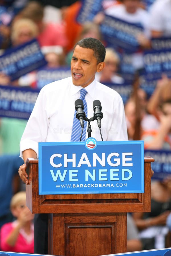 Presidential Candidate, Barack Obama Editorial Image - Image of ...