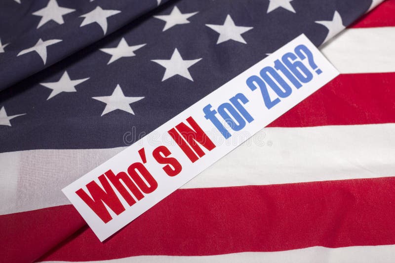 Presidential Election and American Flag Stock Image - Image of flag ...