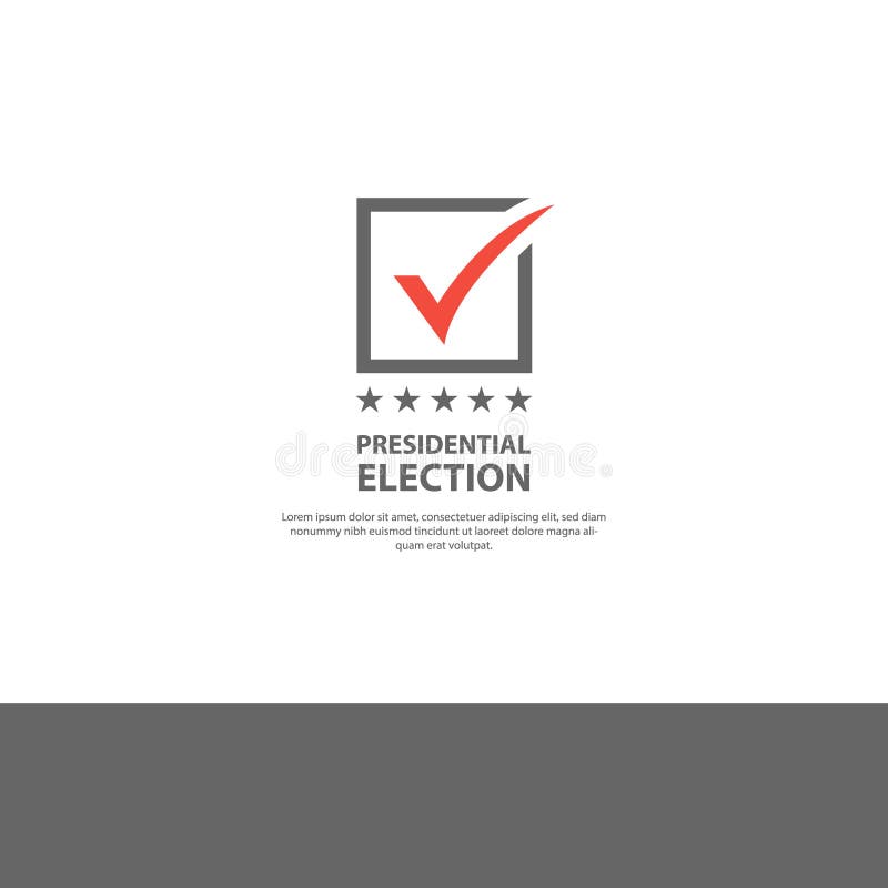 Presidential Election Design Vector Background Stock Illustration ...
