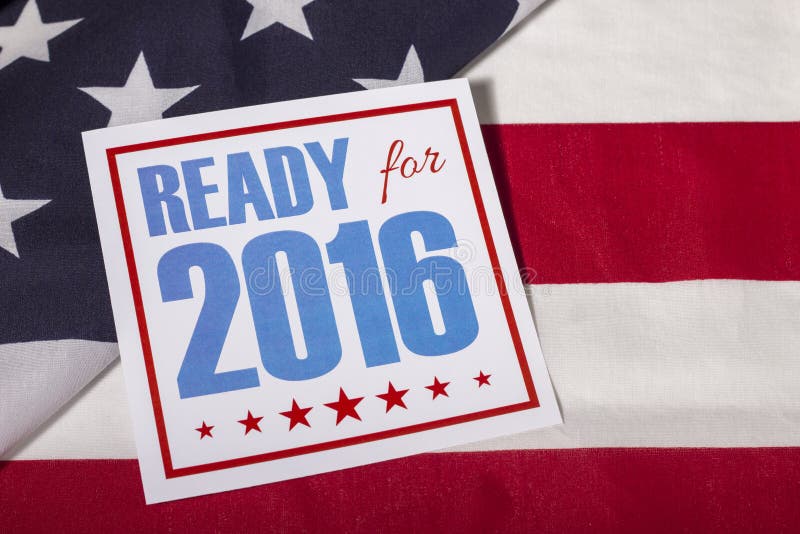 Presidential Election Vote And American Flag Stock Photo - Image of ...