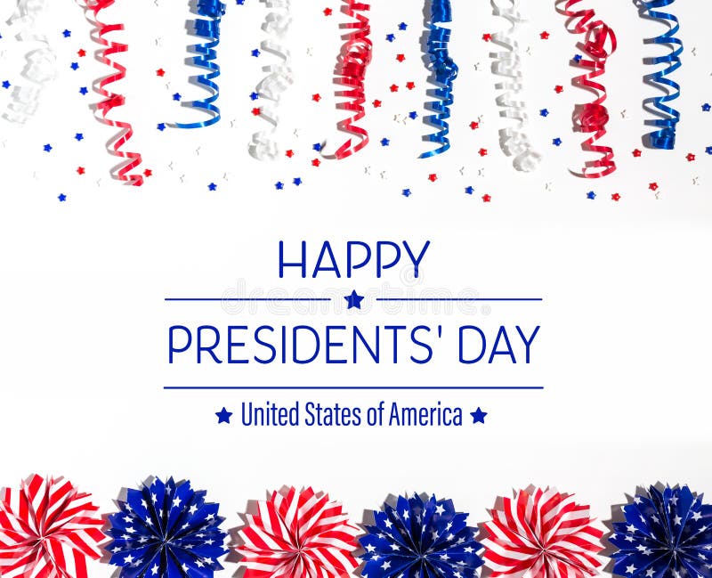 Presidents day message stock image. Image of border - 168559147