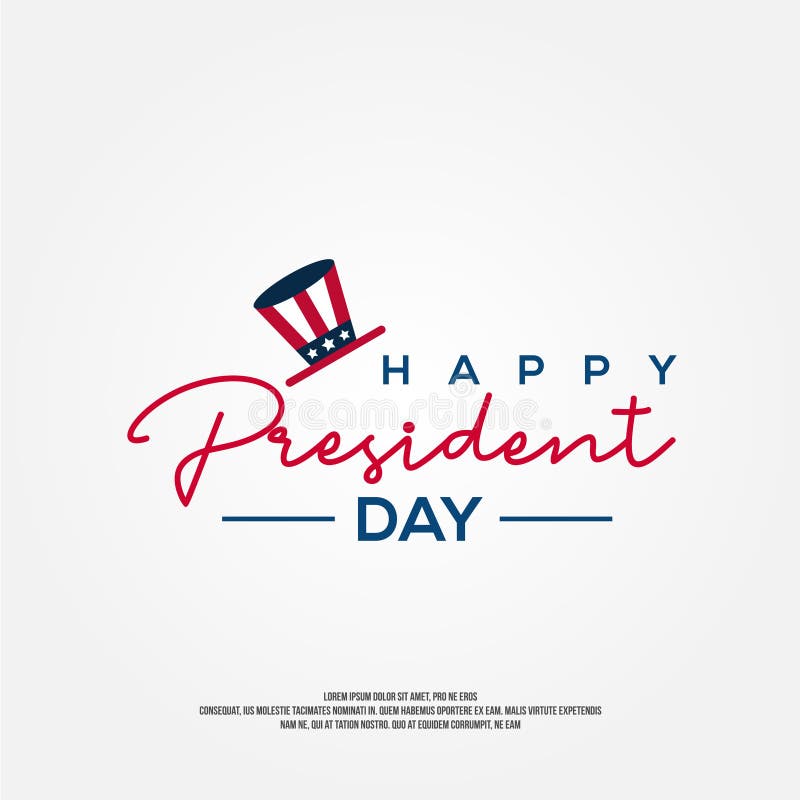 Presidents Day Vector Design for Banner or Background Stock Vector ...