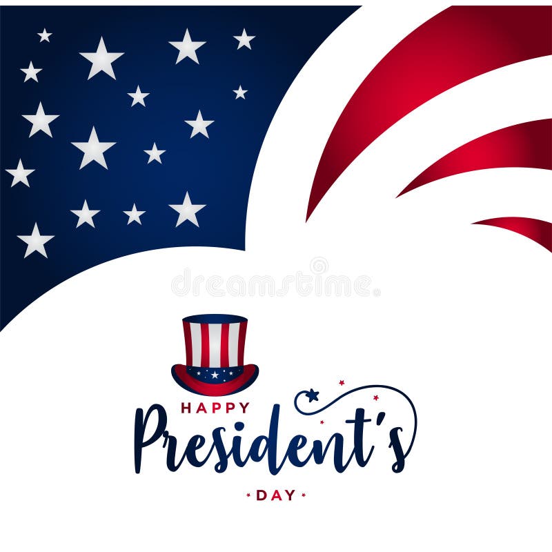 Presidents Day Vector Design for Banner or Background Stock Vector ...