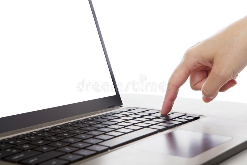 Presionar El Botón Del Introducir Imagen de archivo - Imagen de empuje ...