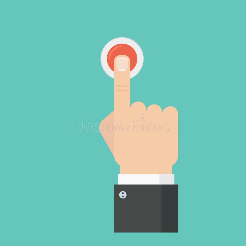 Presionar El Ejemplo Del Vector Del Botón Ilustración del Vector ...