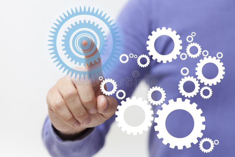 Presionar los botones foto de archivo. Imagen de empuje - 43208886