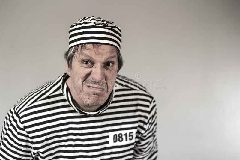 Preso, gángster, divertido imagen de archivo. Imagen de justicia - 40090465