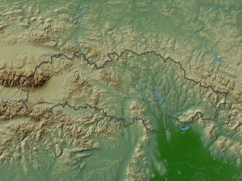 Presovsky, Slovakia. Physical. No Legend Stock Illustration ...