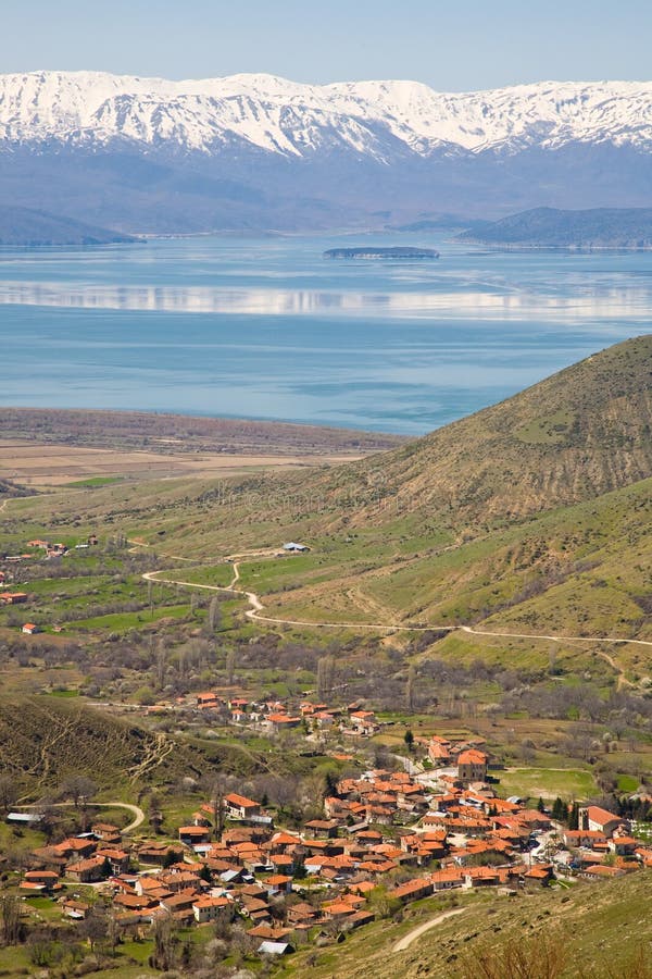 Prespa Lake, Macedonia stock image. Image of village - 14321909