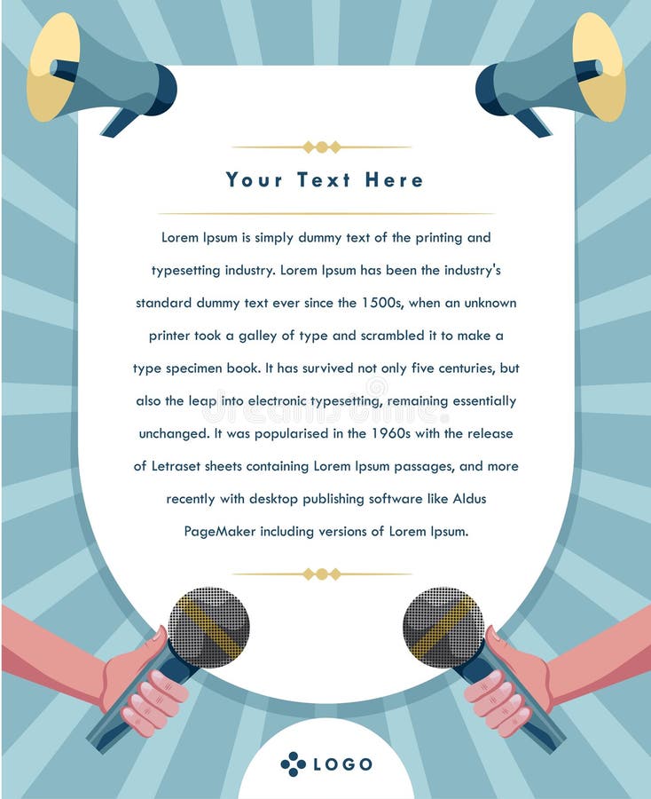 Microphone Announcement Stock Illustrations – 8,144 Microphone ...